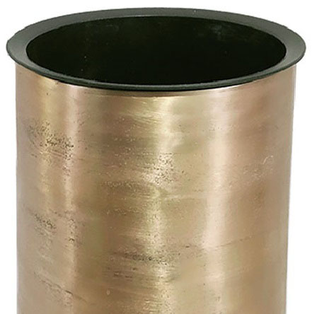 YDMオンラインストア ｜ 横浜ディスプレイミュージアム【個人宅配送不可】AMﾒﾀﾙﾃｰﾊﾟｰﾍﾞｰｽ ﾏｯﾄｺﾞｰﾙﾄﾞ H40: フラワーベース・鉢カバー