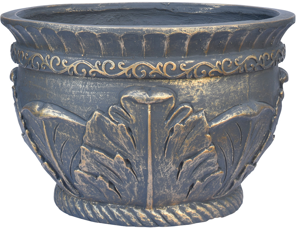 【個人宅不可】元上代￥5600ｳﾞｨﾝﾃｰｼﾞﾘｰﾌﾎﾞｳﾙBK: フラワーベース・鉢カバー ｜ YDMオンラインストア ｜ 横浜ディスプレイミュージアム