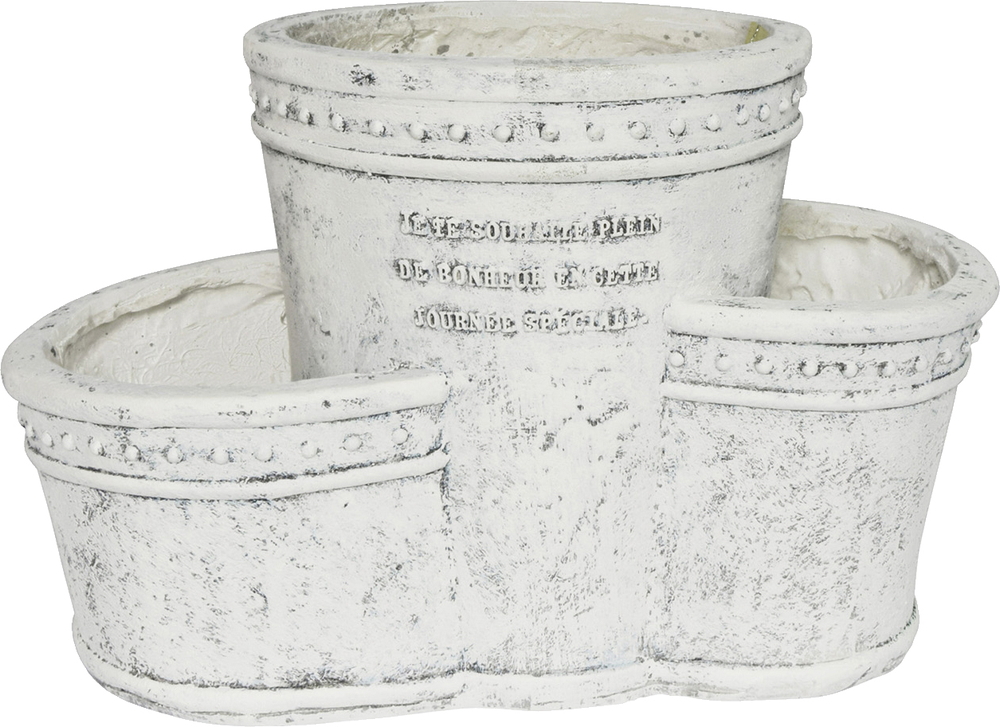 【個人宅配送不可】ﾄﾞｯﾄｷｬｯｽﾙ3pot WH: フラワーベース・鉢カバー ｜ YDMオンラインストア ｜ 横浜ディスプレイミュージアム