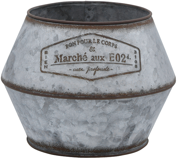 【個人宅不可】ﾏﾙｼｪﾋﾟｰｽL-SV: フラワーベース・鉢カバー ｜ YDMオンラインストア ｜ 横浜ディスプレイミュージアム