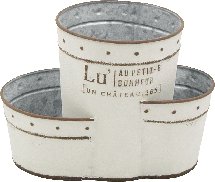 【個人宅配送不可】ｷｬｯｽﾙ3pot-WH: フラワーベース・鉢カバー ｜ YDMオンラインストア ｜ 横浜ディスプレイミュージアム