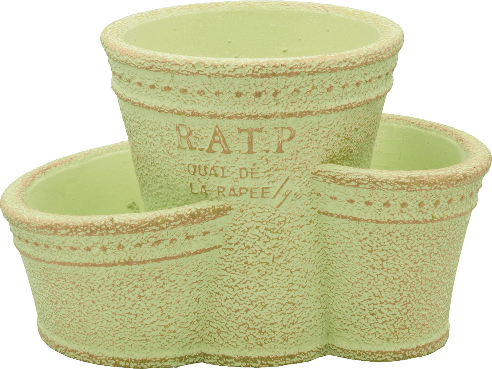 元上代\1600【個人宅配送不可】ｸﾞﾗﾆﾃｷｬｯｽﾙ3pot-GR: フラワーベース・鉢カバー ｜ YDMオンラインストア ｜ 横浜ディスプレイミュージアム