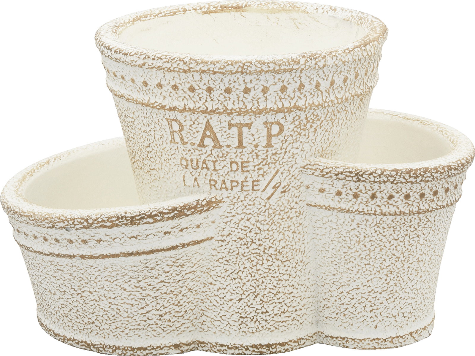 【個人宅配送不可】ｸﾞﾗﾆﾃｷｬｯｽﾙ3pot-WH: フラワーベース・鉢カバー ｜ YDMオンラインストア ｜ 横浜ディスプレイミュージアム