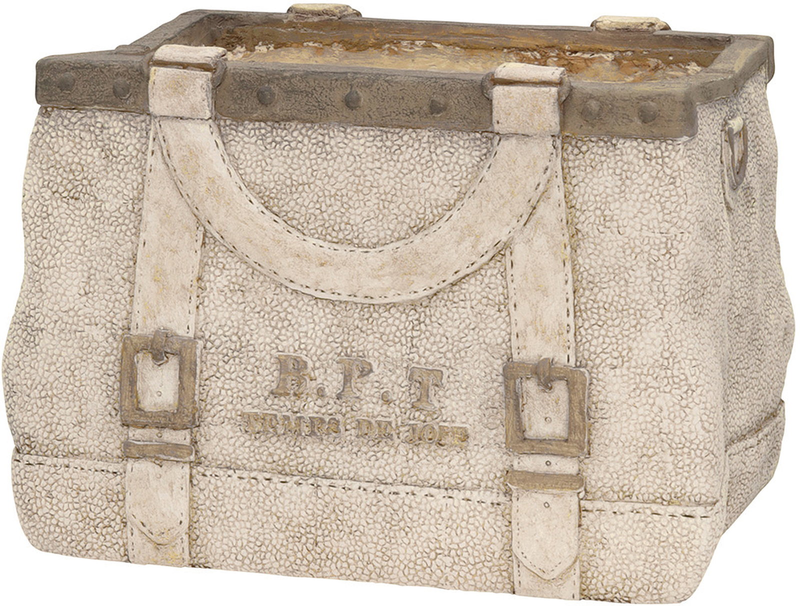 【個人宅配送不可】ｳﾞｨﾝﾃｰｼﾞﾚｻﾞｰﾊﾞｹﾞｰｼﾞWH: フラワーベース・鉢カバー ｜ YDMオンラインストア ｜ 横浜ディスプレイミュージアム