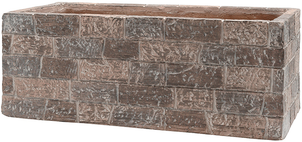 【個人宅配送不可】ﾌﾞﾛｶﾝﾄﾌﾞﾘｯｸﾌﾟﾗﾝﾀｰL-BR: フラワーベース・鉢カバー ｜ YDMオンラインストア ｜ 横浜ディスプレイミュージアム